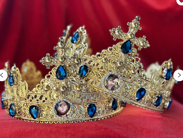 RENAISSANCE WEDDING CROWNS - COLOR OPTIONS- PRICESD FOR 2 PIECES ...