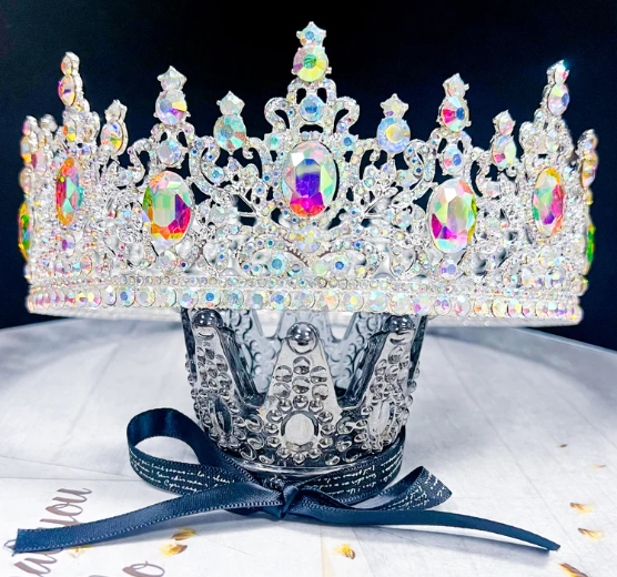 Queenly Jeweled Crown - Many Accent Colors – Holly Hardwick Crowns