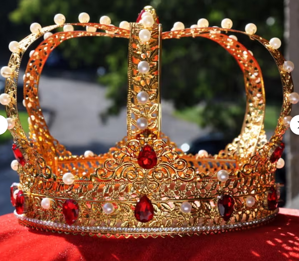 BAROQUE KING'S CROWN - COLOR OPTIONS – Holly Hardwick Crowns