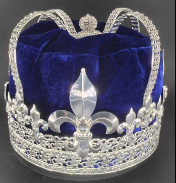 MOST POPULAR! King William Crown II -Silver/Blue – Holly Hardwick Crowns